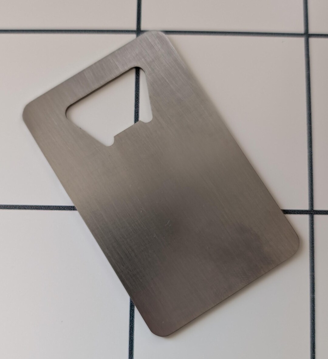 Simple Grade 5 Titanium Credit Card Sized Bottle Opener - Etsy