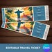 Editable Brazil Trip Ticket: Surprise Vacation Reveal (digital Download ...