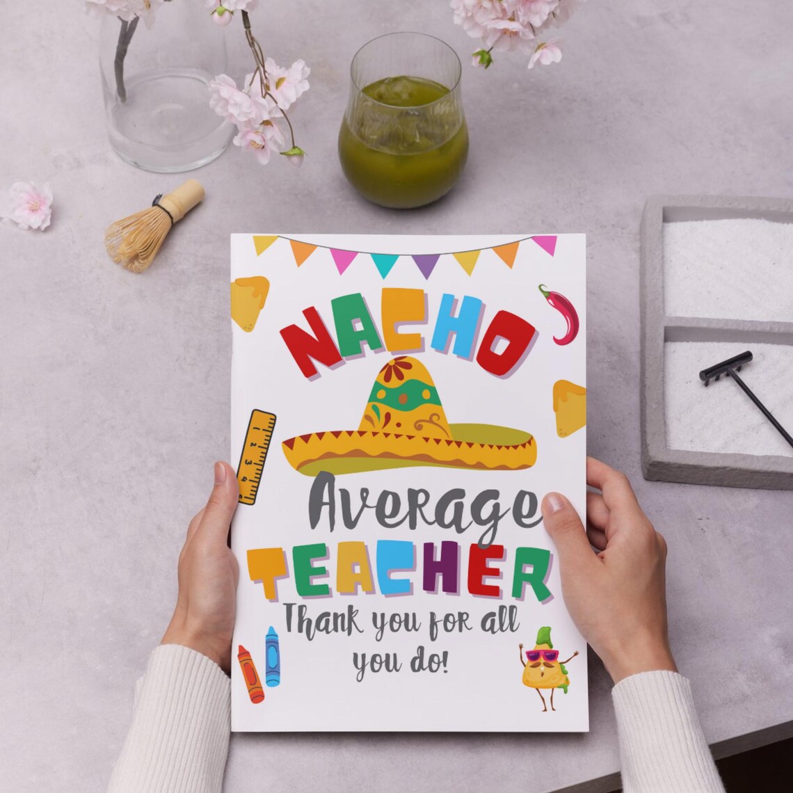 Nacho Average Teacher Gift | Teacher Appreciation Week Printable Sign ...