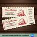 Christmas Train Ticket Surprise Gift | Printable Santa Train Ticket ...