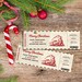 Christmas Train Ticket Surprise Gift | Printable Santa Train Ticket ...