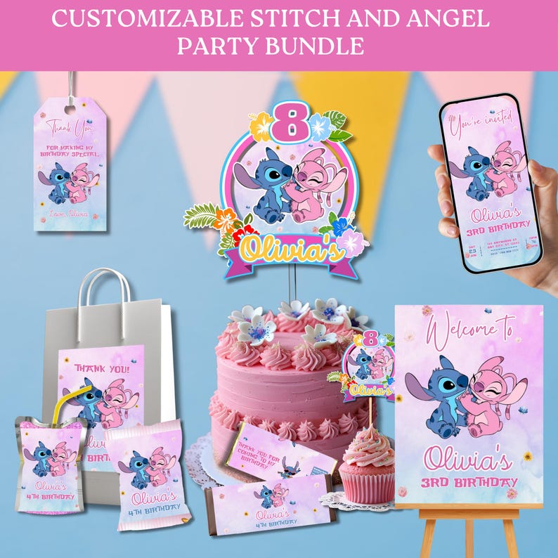 Stitch and Angel Chip Label, Lilo and Stitch Chips Wrapper, Stitch ...