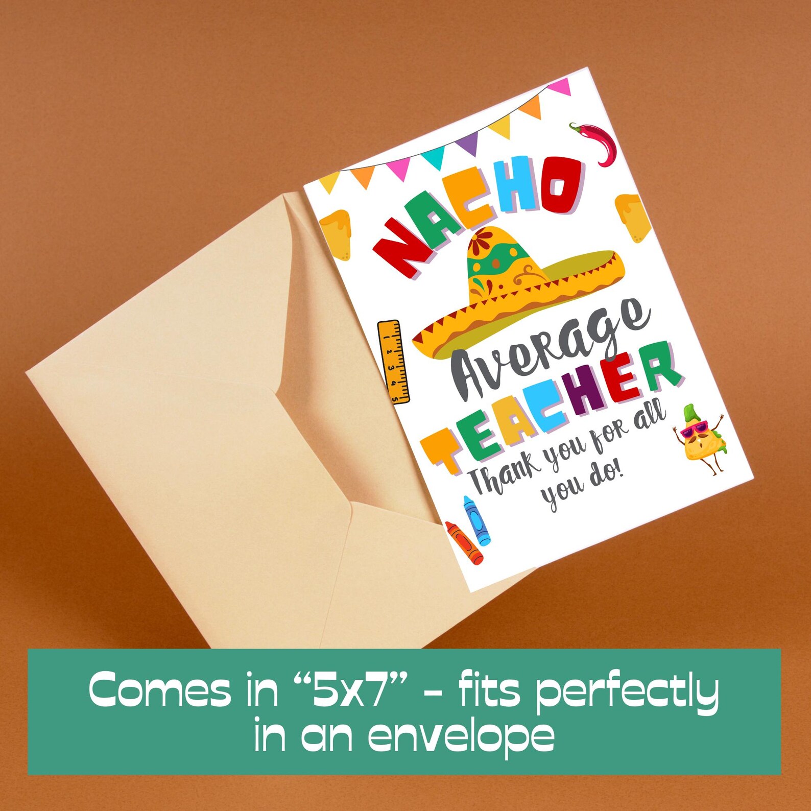 Nacho Average Teacher Gift | Teacher Appreciation Week Printable Sign ...