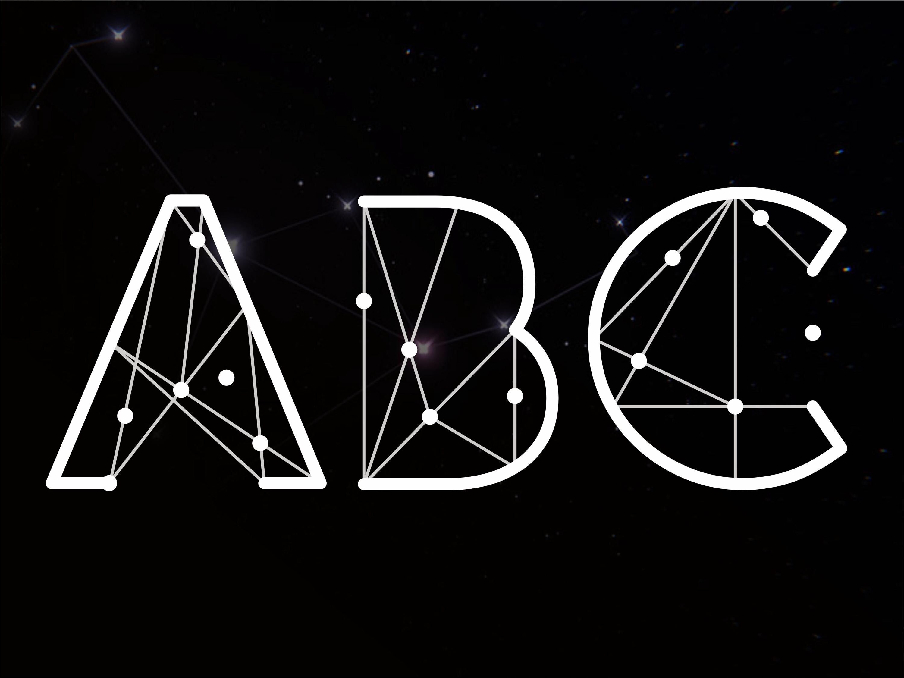 Written in Stars Letters Font SVG, Star Writing Font PNG - Etsy