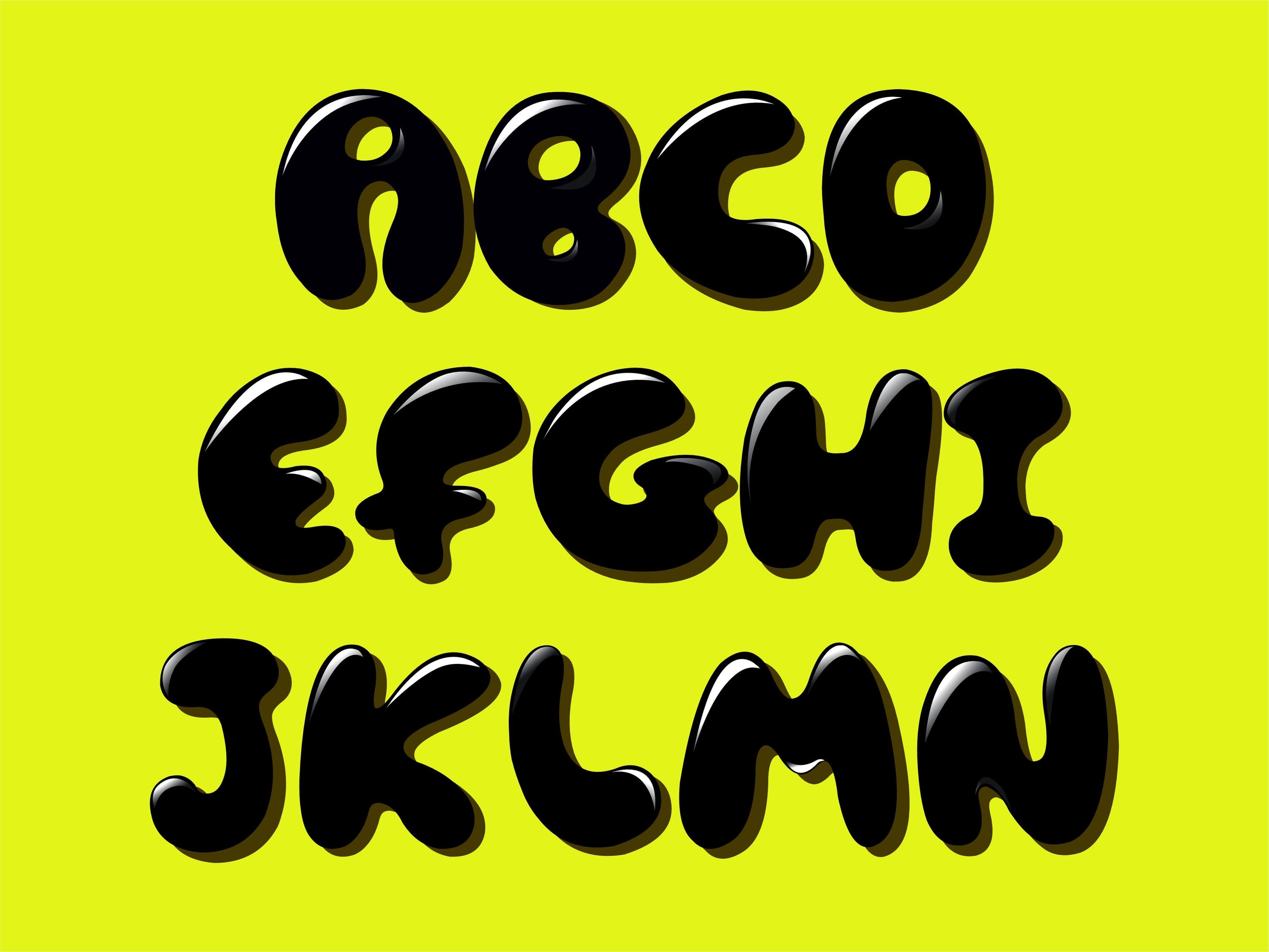 Bubble Font Svg, Groovy Font Png, Bubble Letters Svg - Etsy Canada