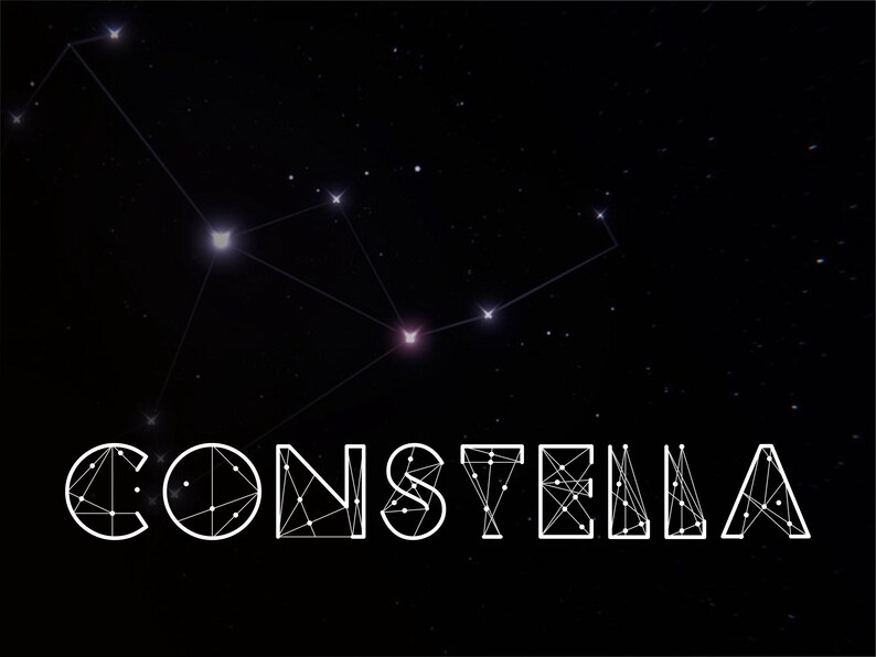 Written in Stars Letters Font SVG, Star Writing Font PNG - Etsy