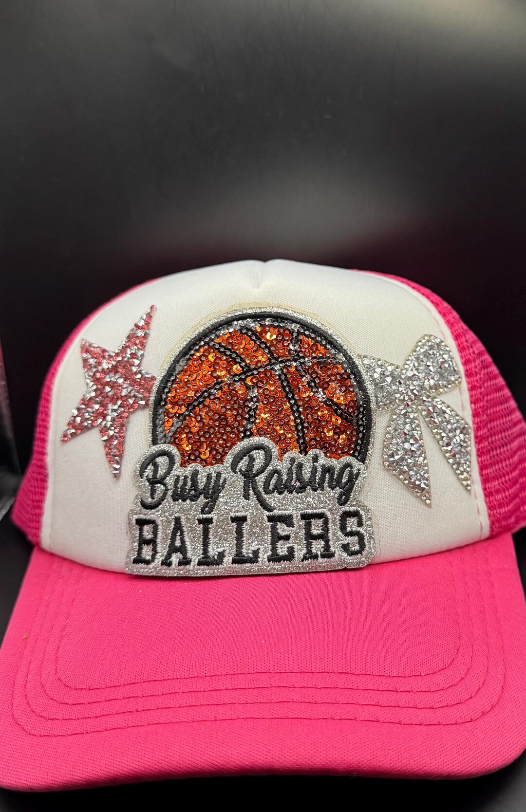 Busy Raising Ballers Basketball Trucker Hat - Etsy