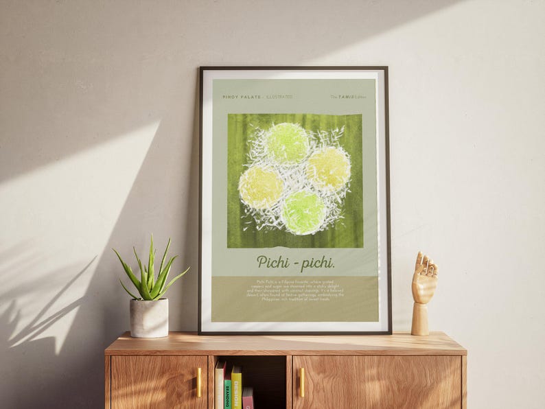 Filipino Food Poster, Pichi Pichi Dessert, Asian Sweet Snack, Pinoy ...