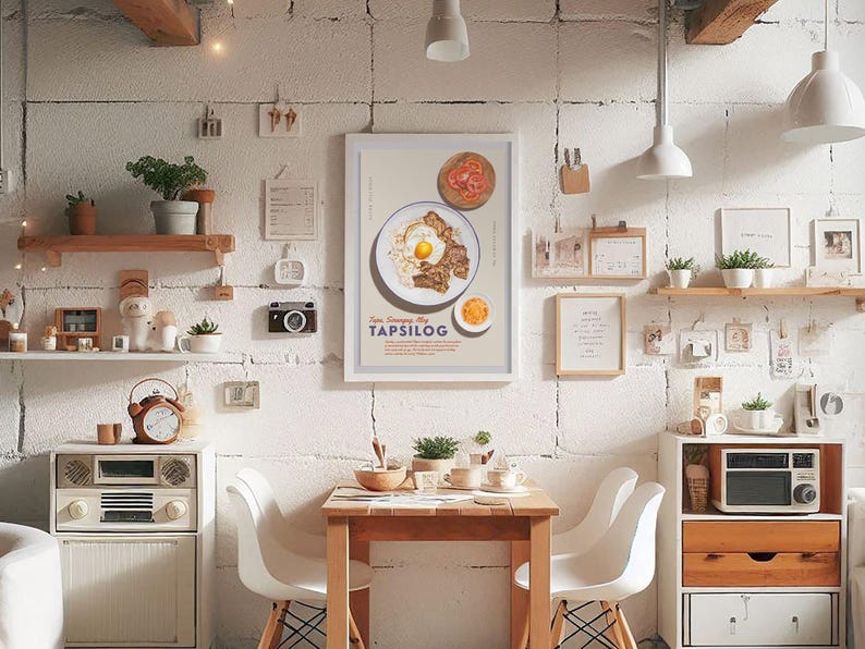 Filipino Food Poster, Tapsilog Kitchen Print, Pinoy Favorite Breakfast ...