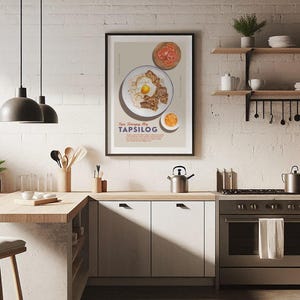 Filipino Food Poster, Tapsilog Kitchen Print, Pinoy Favorite Breakfast ...