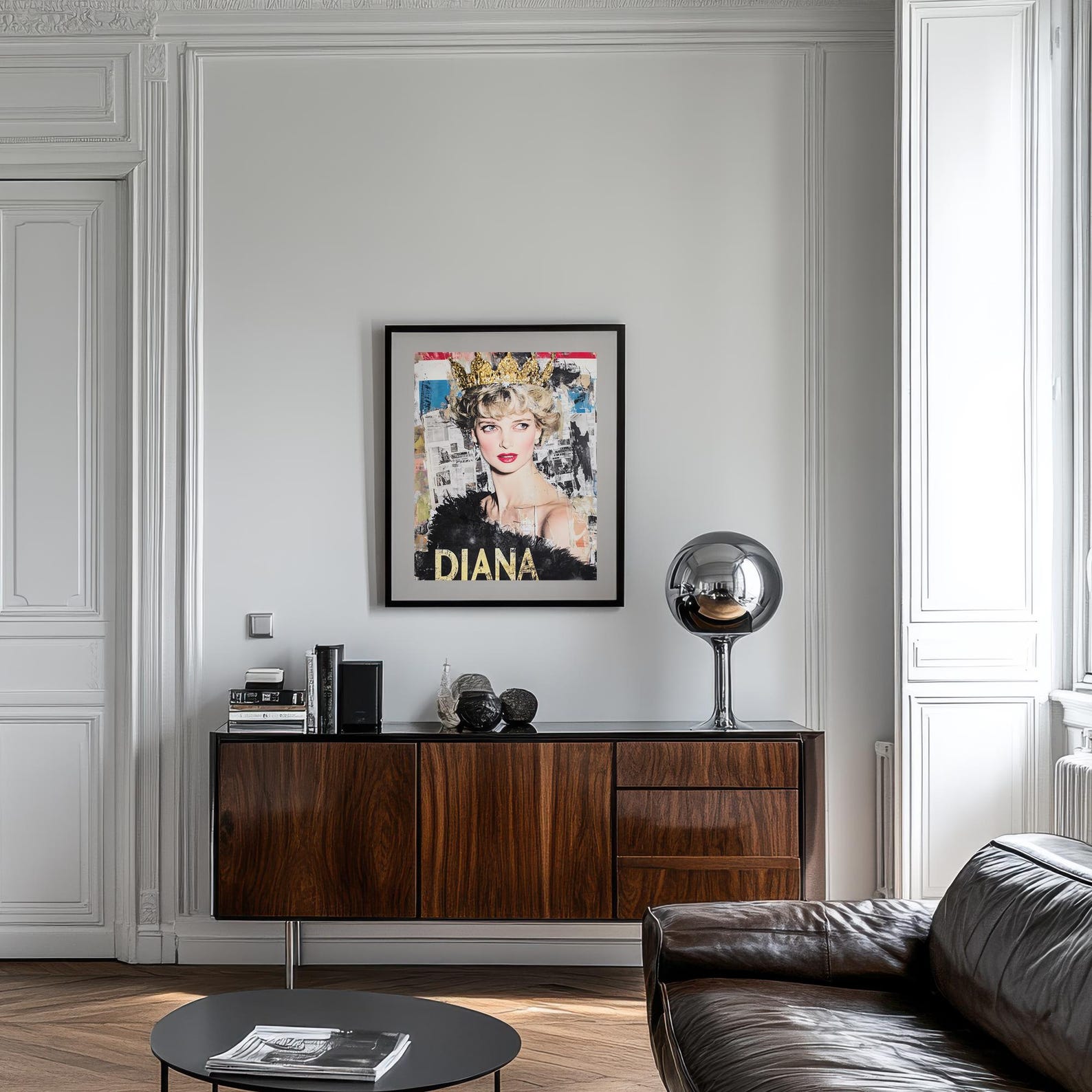 Princess Diana Collage Print: Modern Royal Portrait (digital Download ...