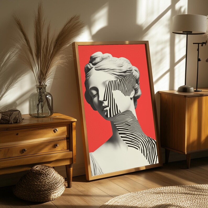 Modern Abstract Venus De Milo Collage: Digital Wall Art Print ...
