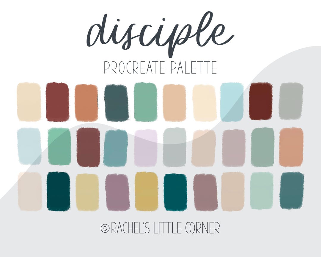 Disciple Procreate Color Palette, Fall Colors, iPad Color Swatches ...