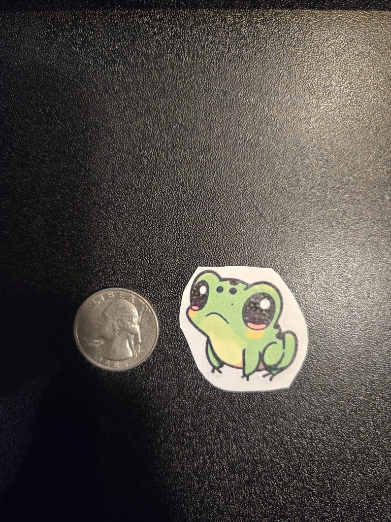 Cute Chibi Frog Sticker - Etsy