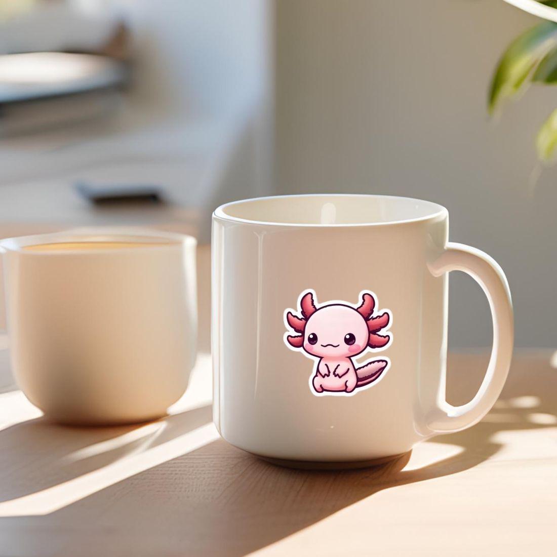 Cute Chibi Axolotl Sticker - Etsy