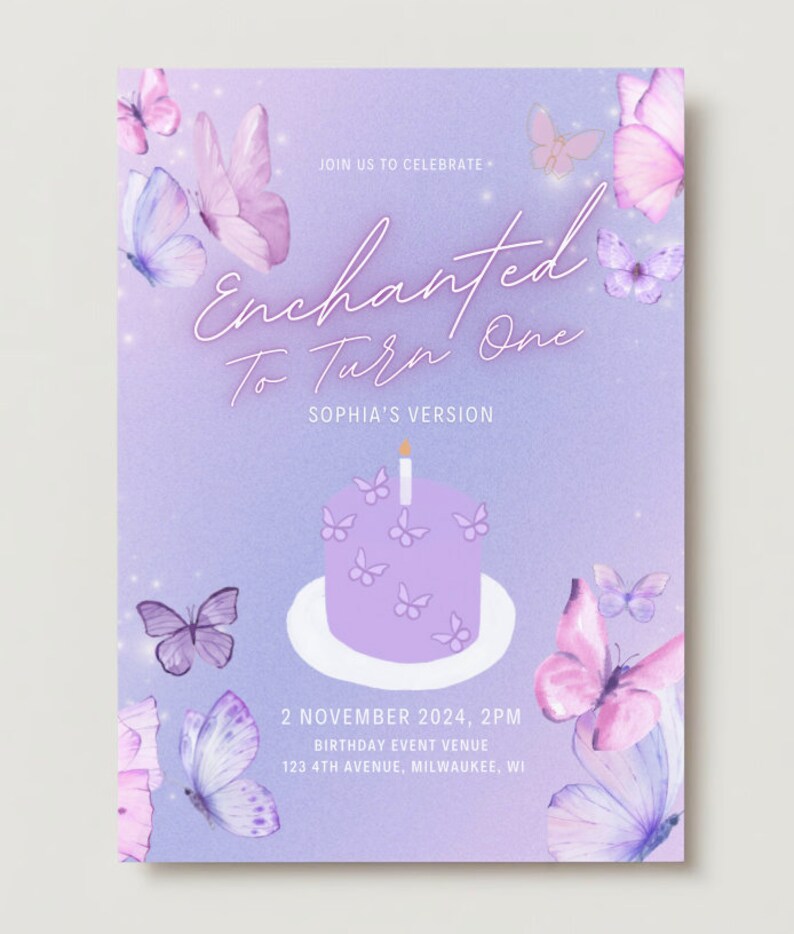 Editable Taylor Enchanted Birthday Invitation Speak Now Birthday ...