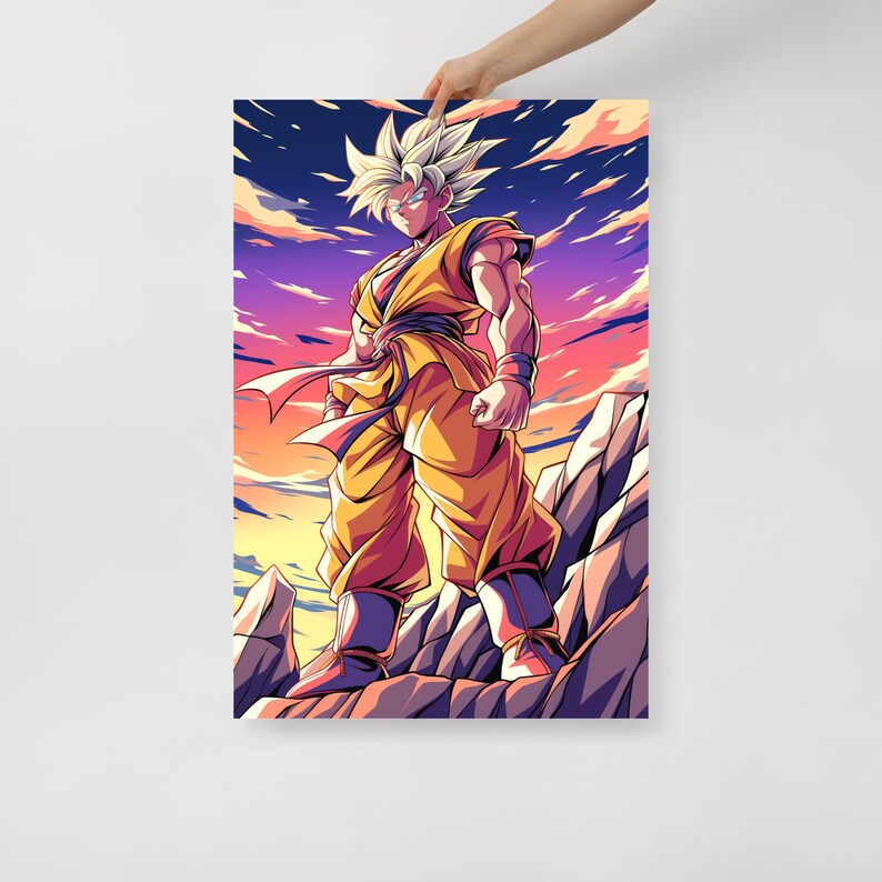 Goku Super Sayan From Dragon Ball Z DBZ Art for Wall Poster Art Design ...