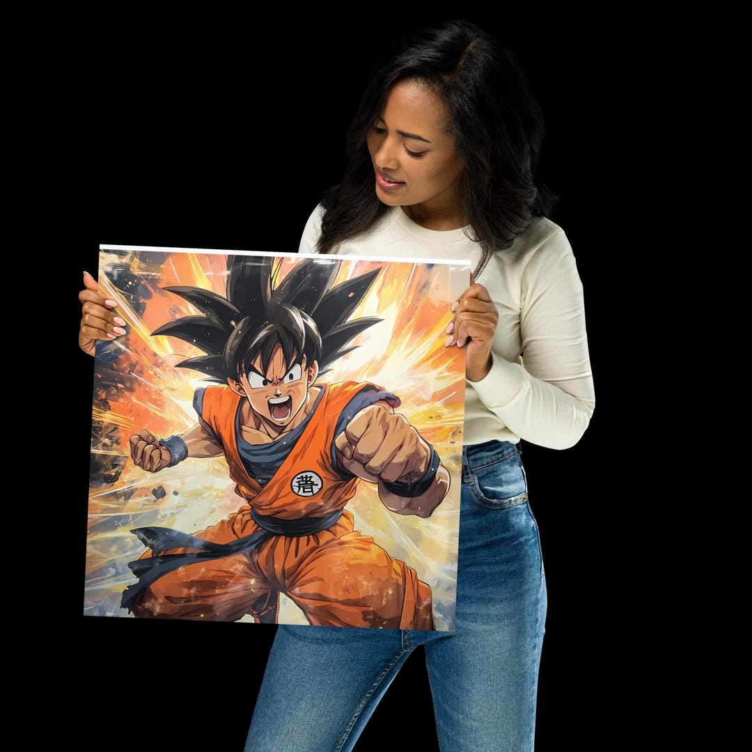 Goku From Dragon Ball Z DBZ Art for Wall Poster Art Design Frame Anime ...