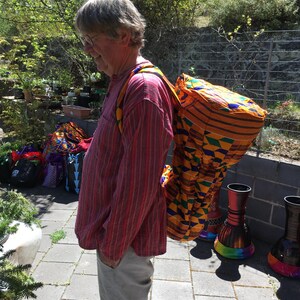 Djembe Drum Bag, Vertical Style, African Wax Fabric - Etsy