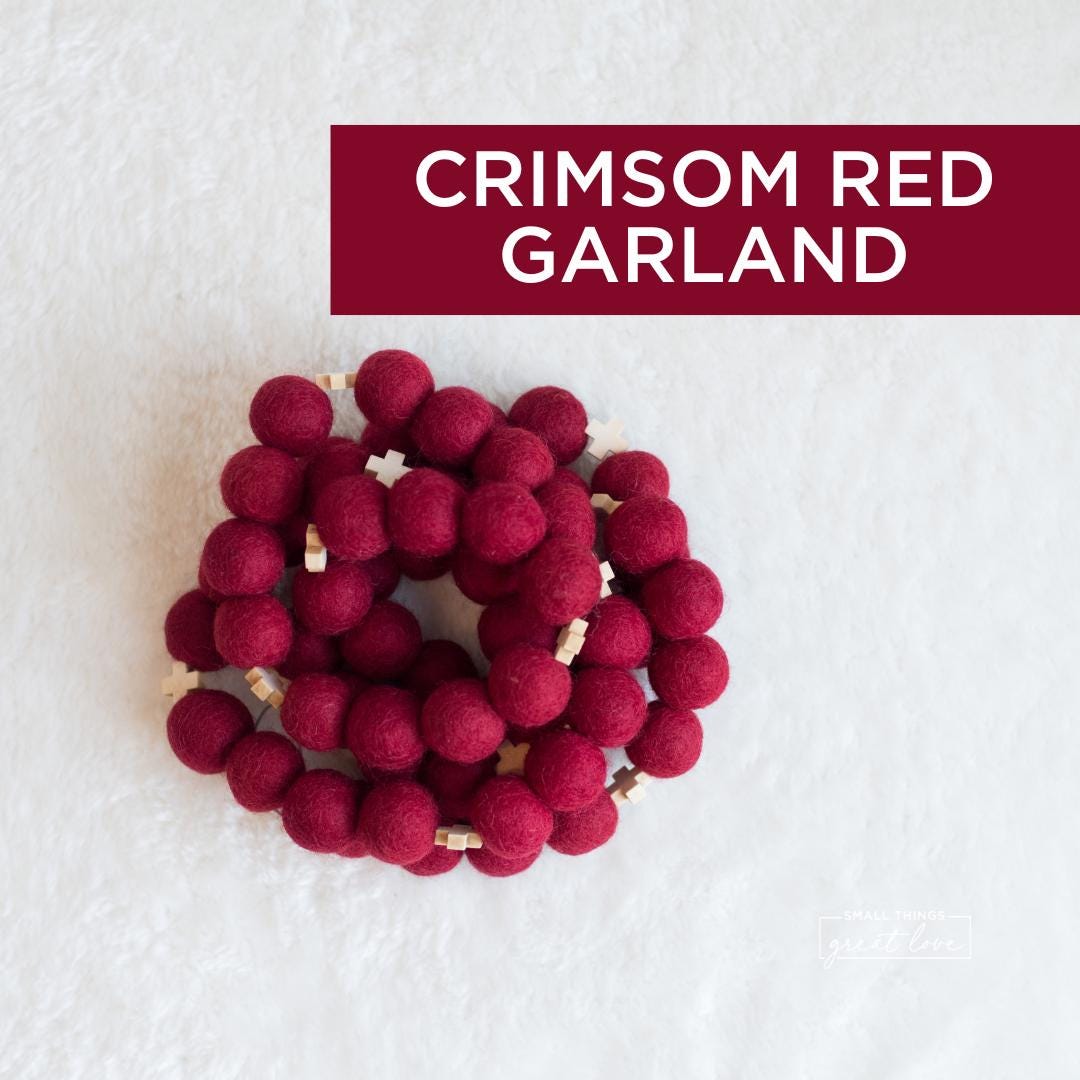 CRIMSON RED GARLAND - Holy Martyrs - Liturgical Living - Catholic Home ...