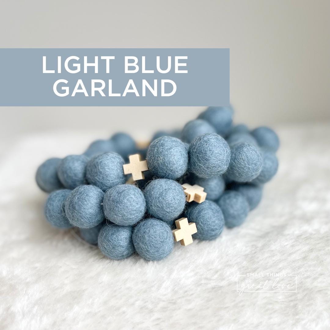 BLUE GARLAND - Marys Mantle - Mama Mary - Mother of God - Marian ...