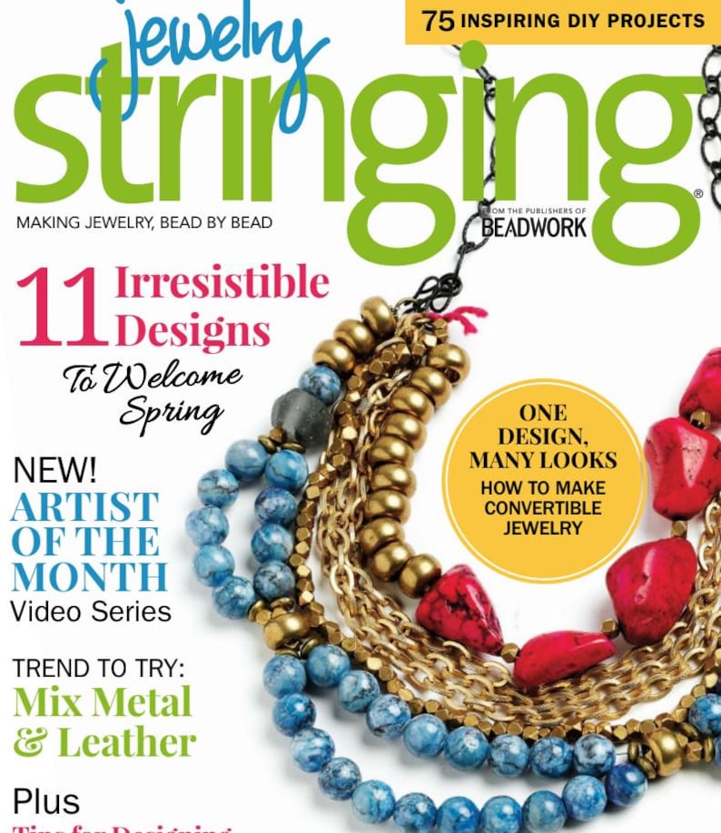 11 Jewelry Stringing Magazines: Beadwork Inspiration, Techniques (PDF ...