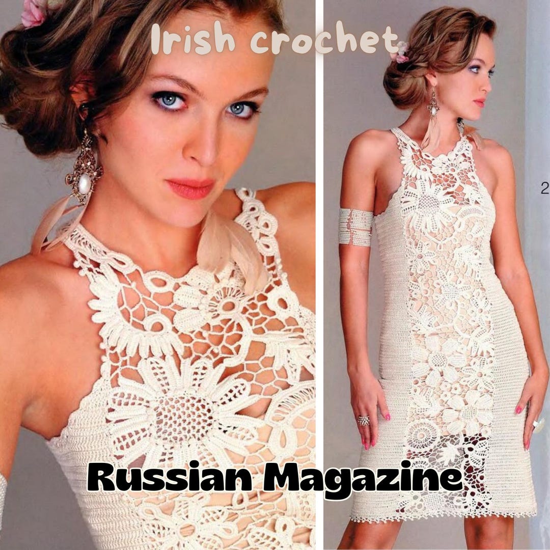 Russian Magazine of Irish Crochet Magazine Mod 545 Irish Crochet ...