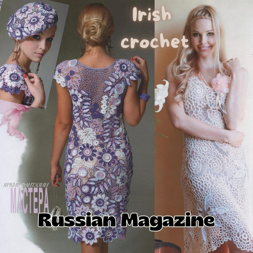 Russian Magazine of Irish Crochet - Magazine Mod 566 - Irish Crochet ...
