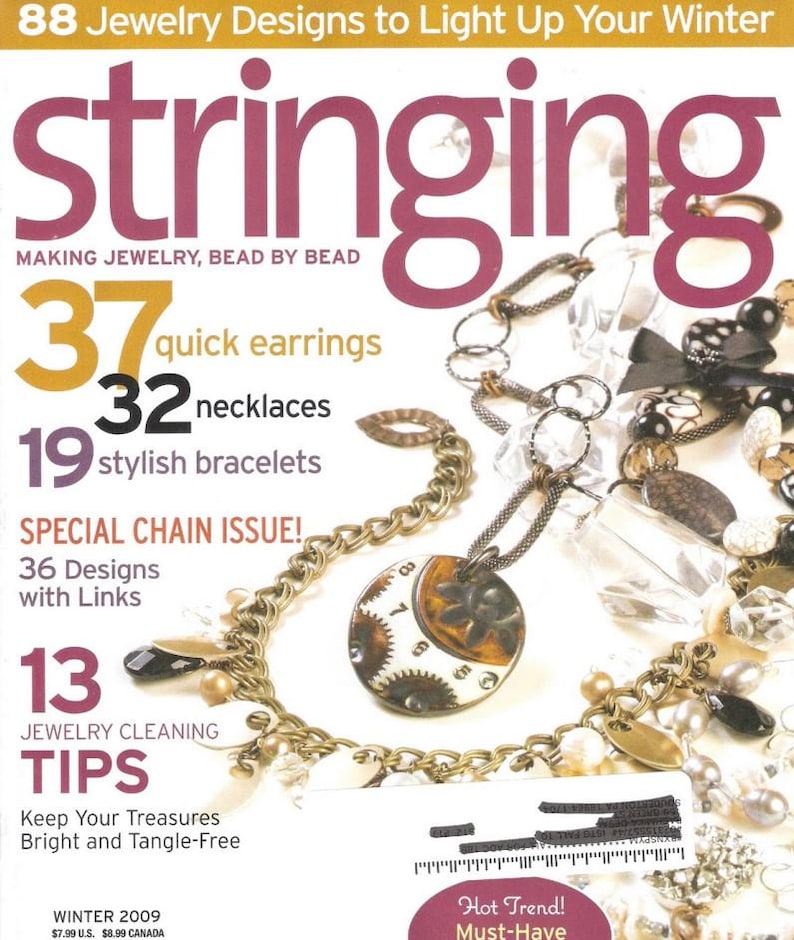 11 Jewelry Stringing Magazines: Beadwork Inspiration, Techniques (PDF ...