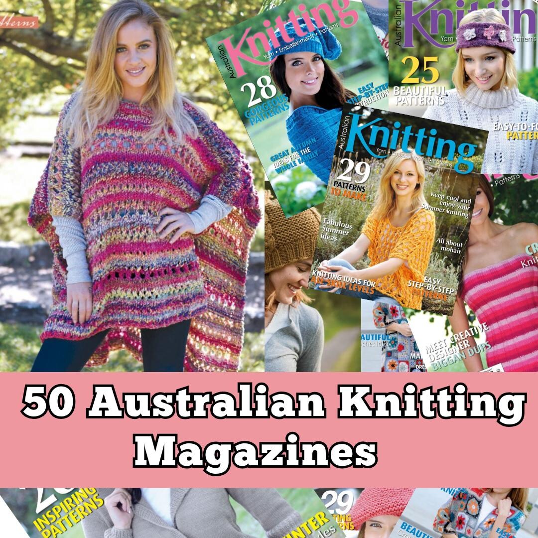 51 Australian Knitting Magazines - Bundle - Digital Collection - (in ...