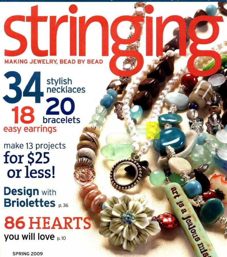 11 Jewelry Stringing Magazines: Beadwork Inspiration, Techniques (PDF ...
