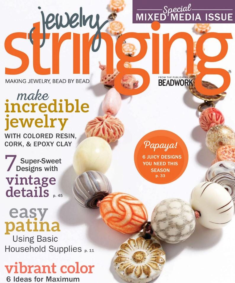 11 Jewelry Stringing Magazines: Beadwork Inspiration, Techniques (PDF ...