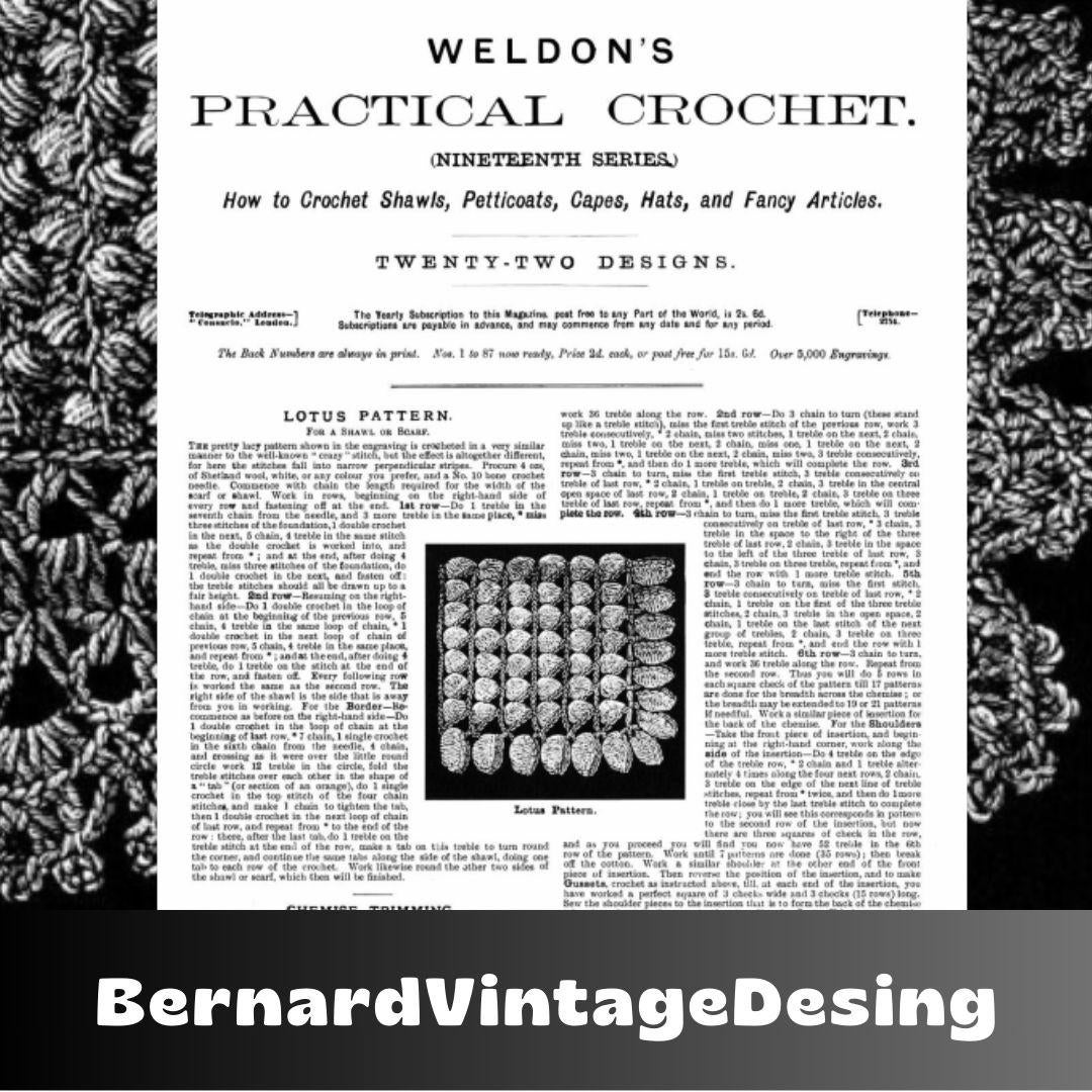 Victorian Crochet Patterns: 1900s Weldon's Magazine, Volume VIII ...