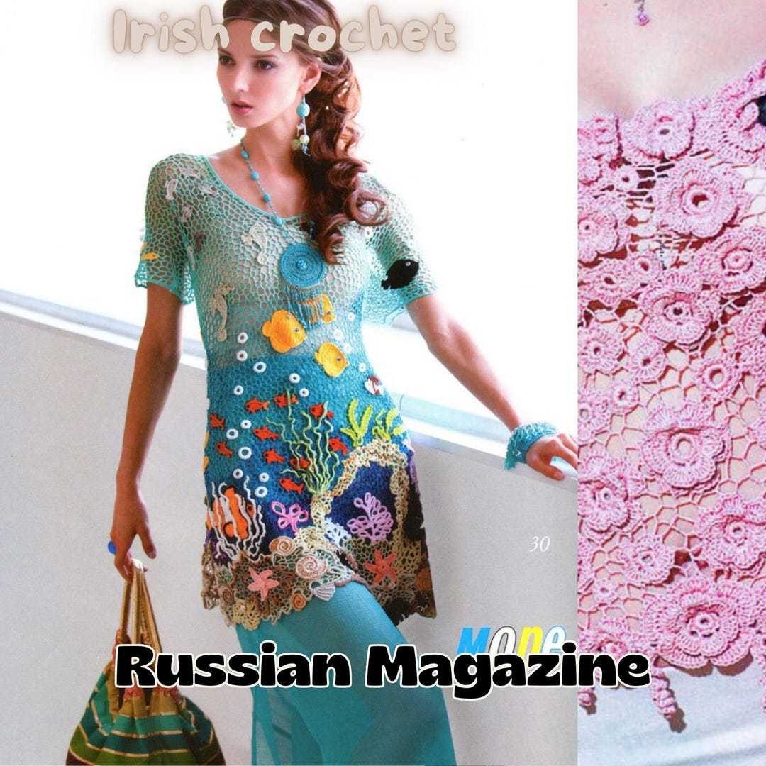 Russian Magazine of Irish Crochet - 558 - Irish Crochet Patterns ...