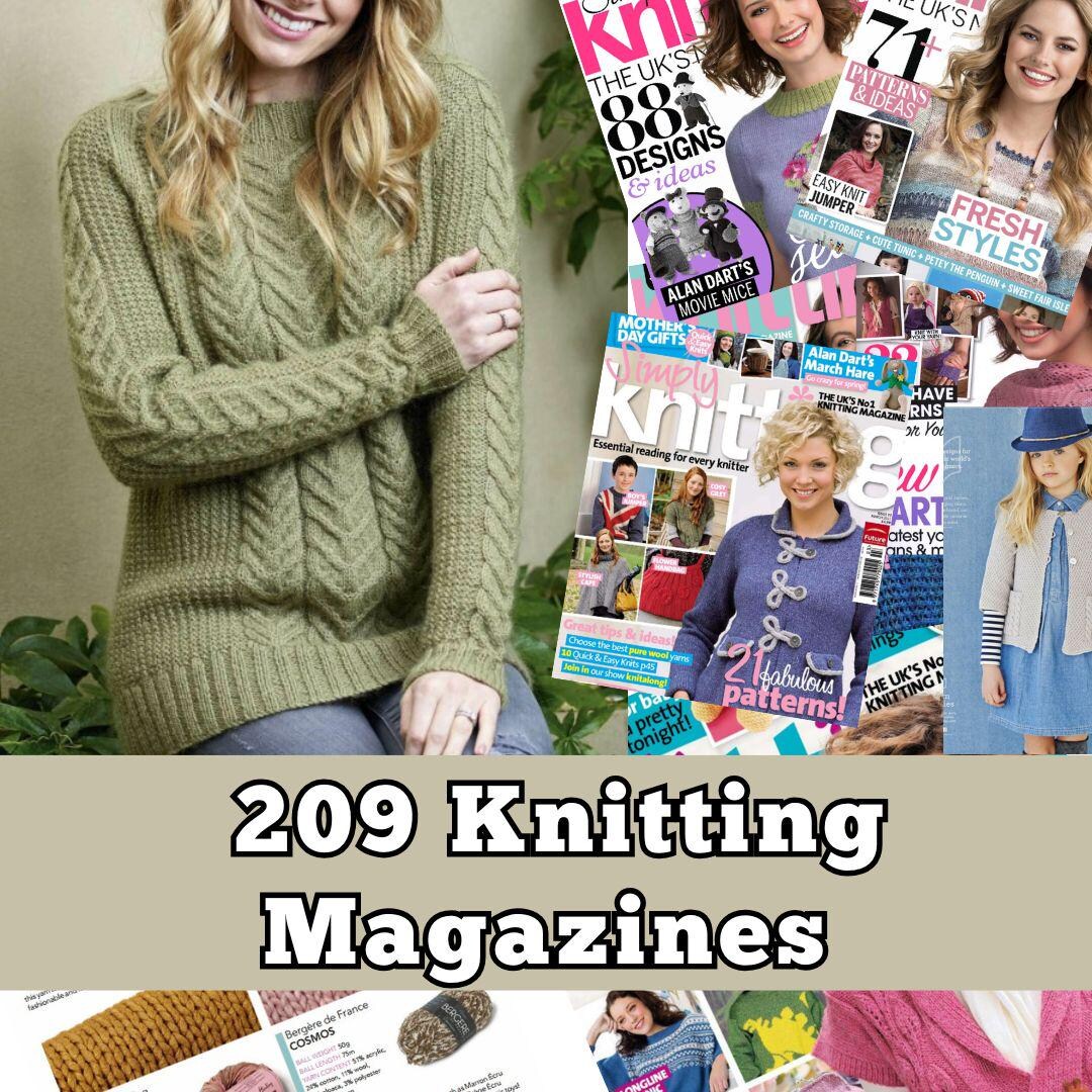 209 Knitting Magazines Bundle - (in English) - Knitting Magazines - Lot ...