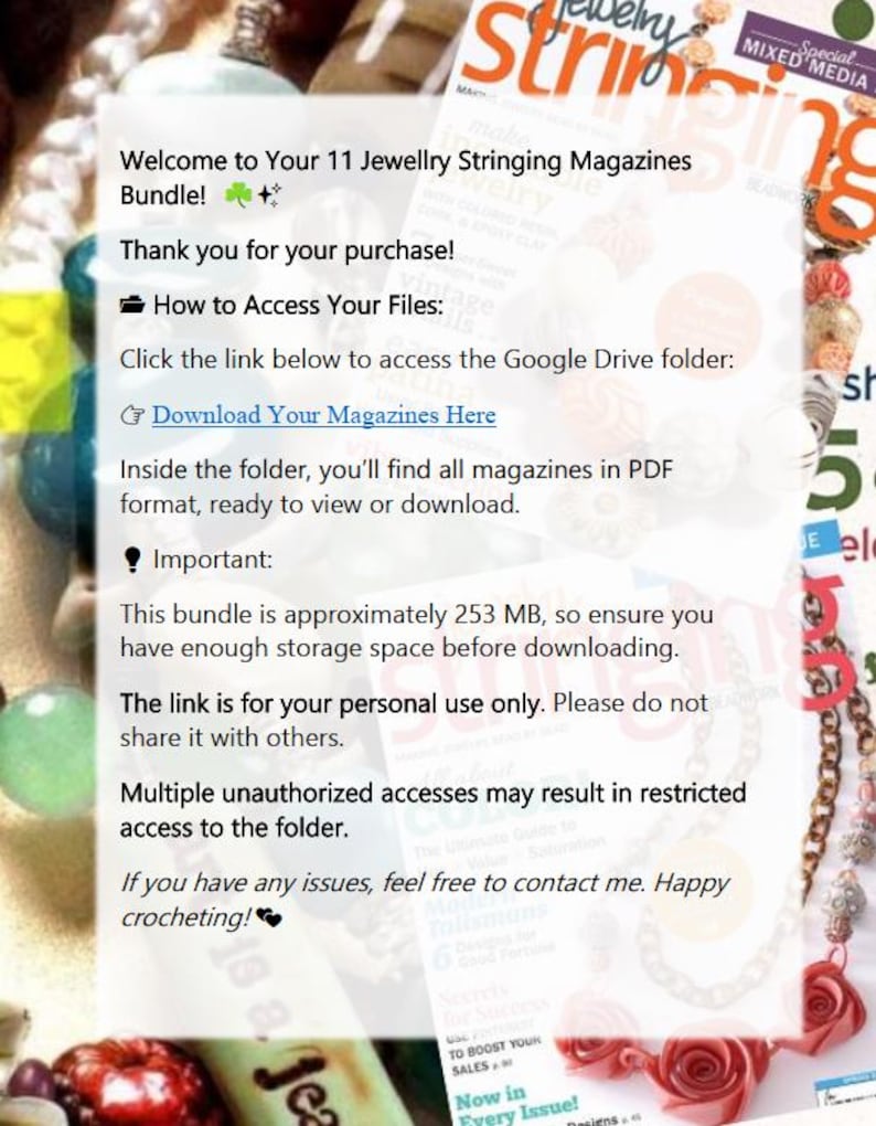 11 Jewelry Stringing Magazines: Beadwork Inspiration, Techniques (PDF ...
