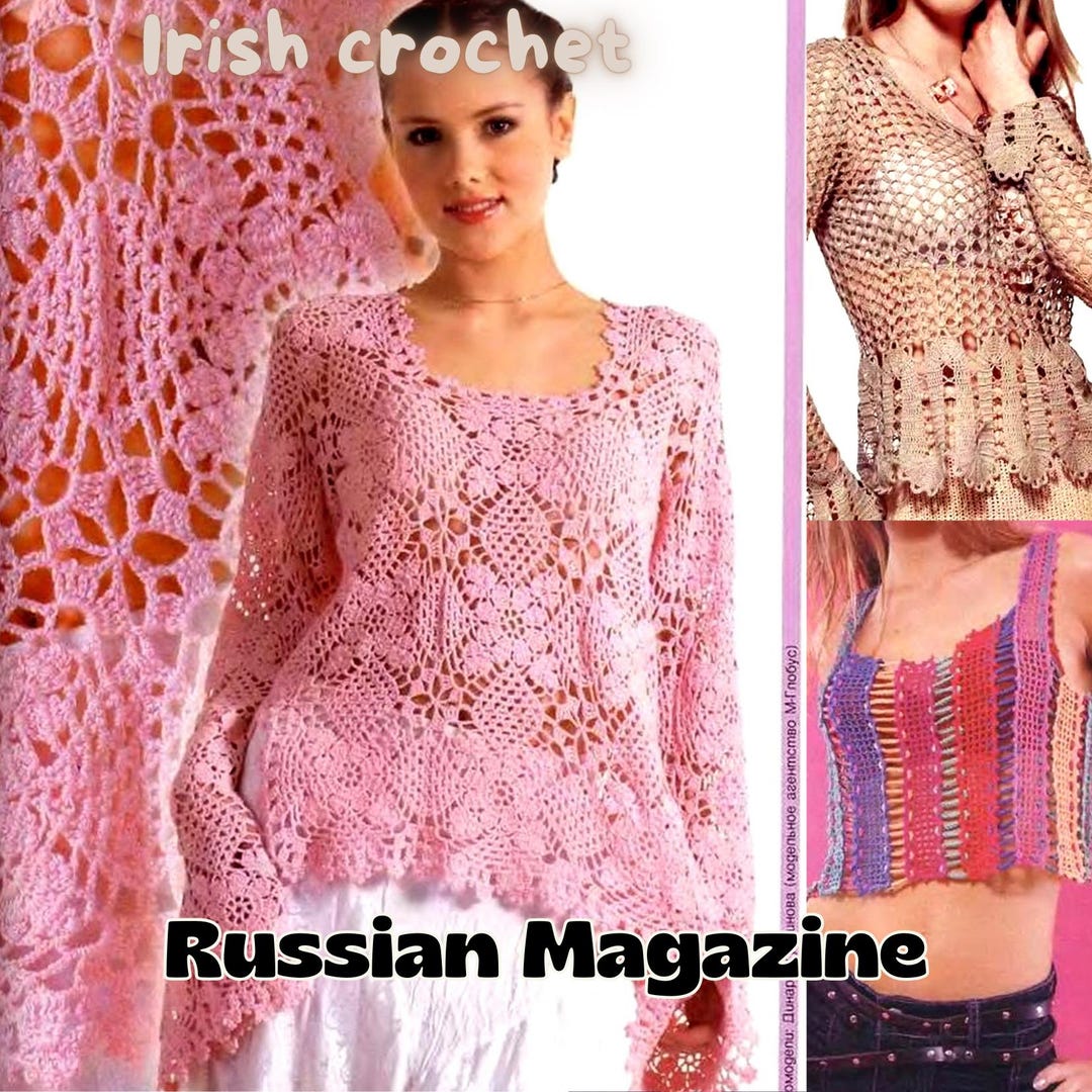Russian Magazine of Irish Crochet - Mod 450 Magazine - Irish Crochet ...