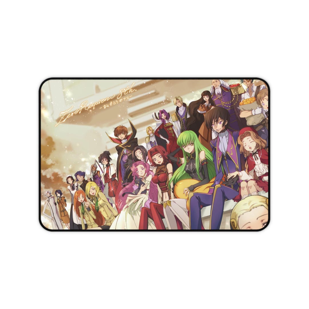 Code Geass Gaming Mouse Mat, Desk Pad, Desk Accessory, Keyboard Mat ...