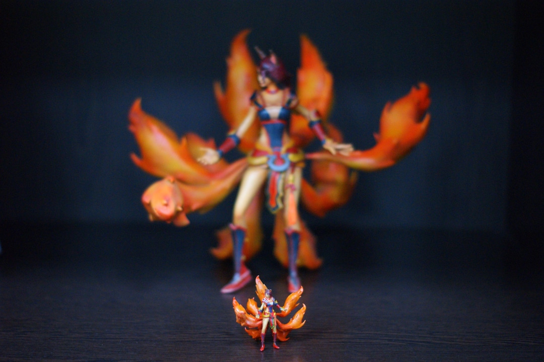 Ahri Lol Figurine League of Legends Collectible Figure Lol Riot Arcane ...