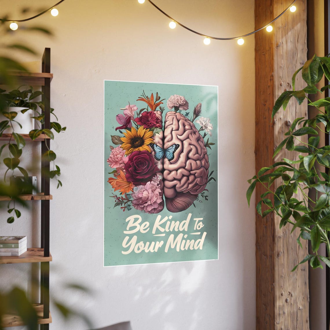 Be Kind to Your Mind Rolled Poster Mental Health - Etsy
