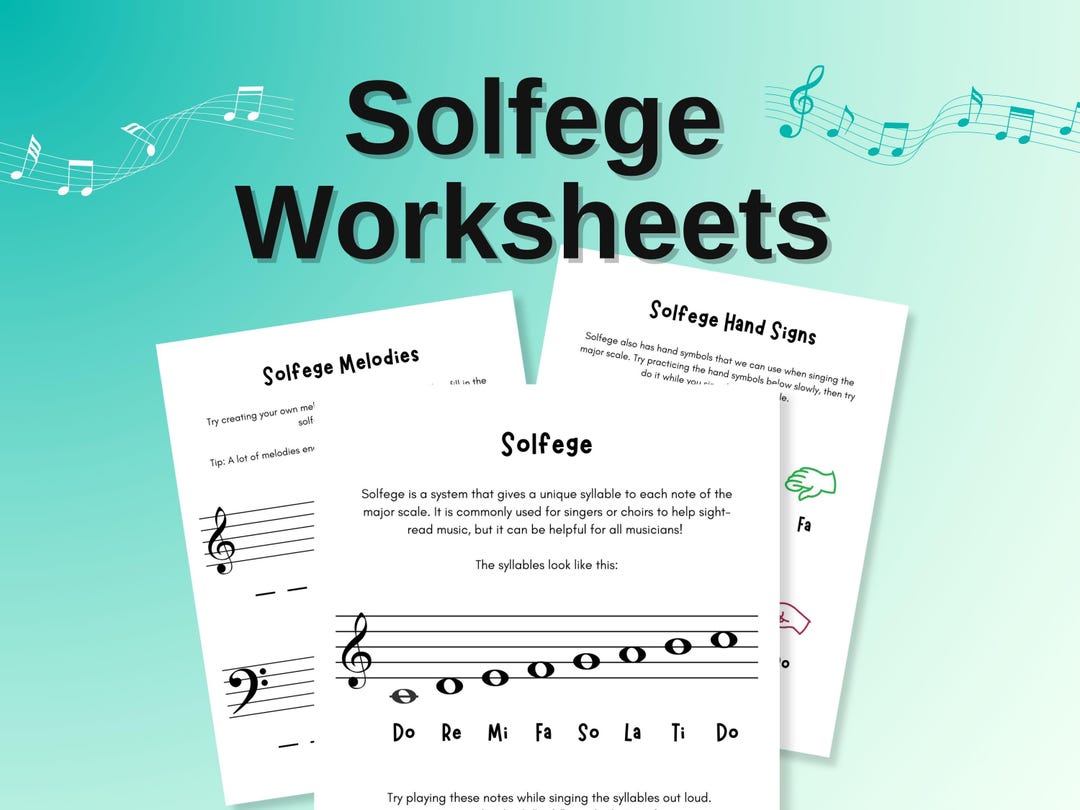 Introduction to Solfege - Music Student and Teacher Resources - Etsy