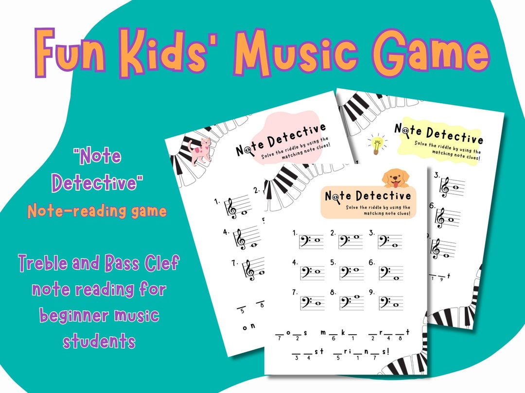 Note Reading Practice Games for Beginner Music Students - "note ...