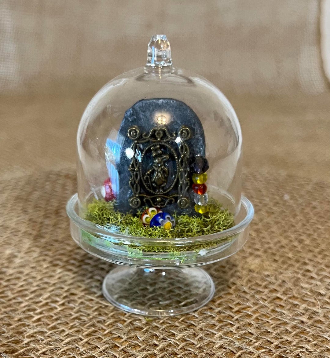 Miniature Cloche 1:6 Scale RIP Sir Mouse With Beaded Walking Stick. - Etsy