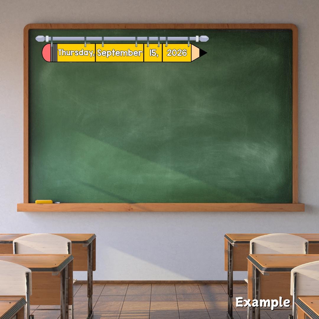 Flip the Pencil – Pencil Flip Calendar Printable | Classroom Decor ...