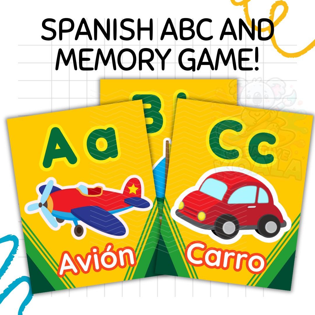 Flashcards Coloridas Del Abecedario + Juego De Memoria | Imprimible ...