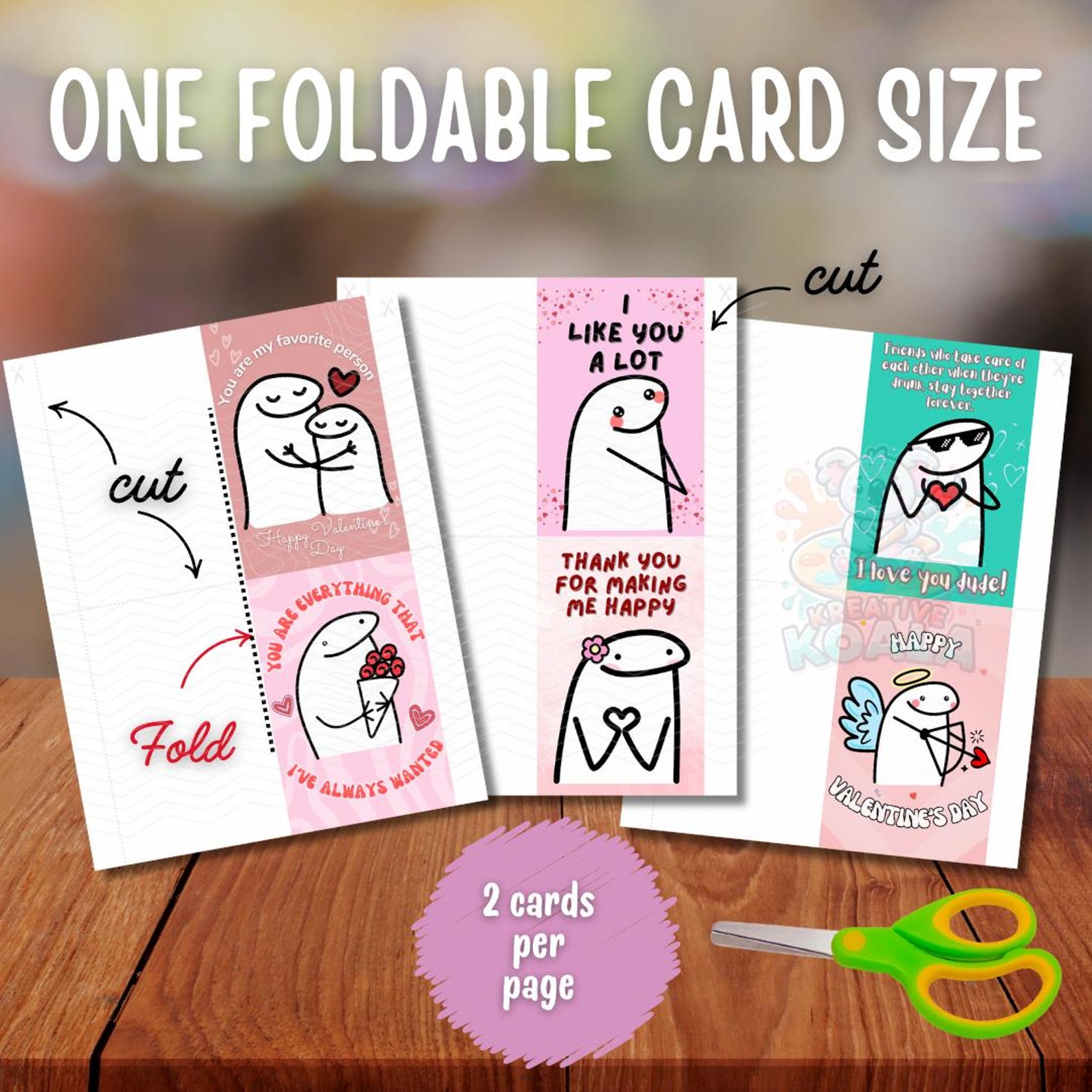 Flork Valentine Meme Cards - 21 Printable Designs in 4 Sizes for Any ...