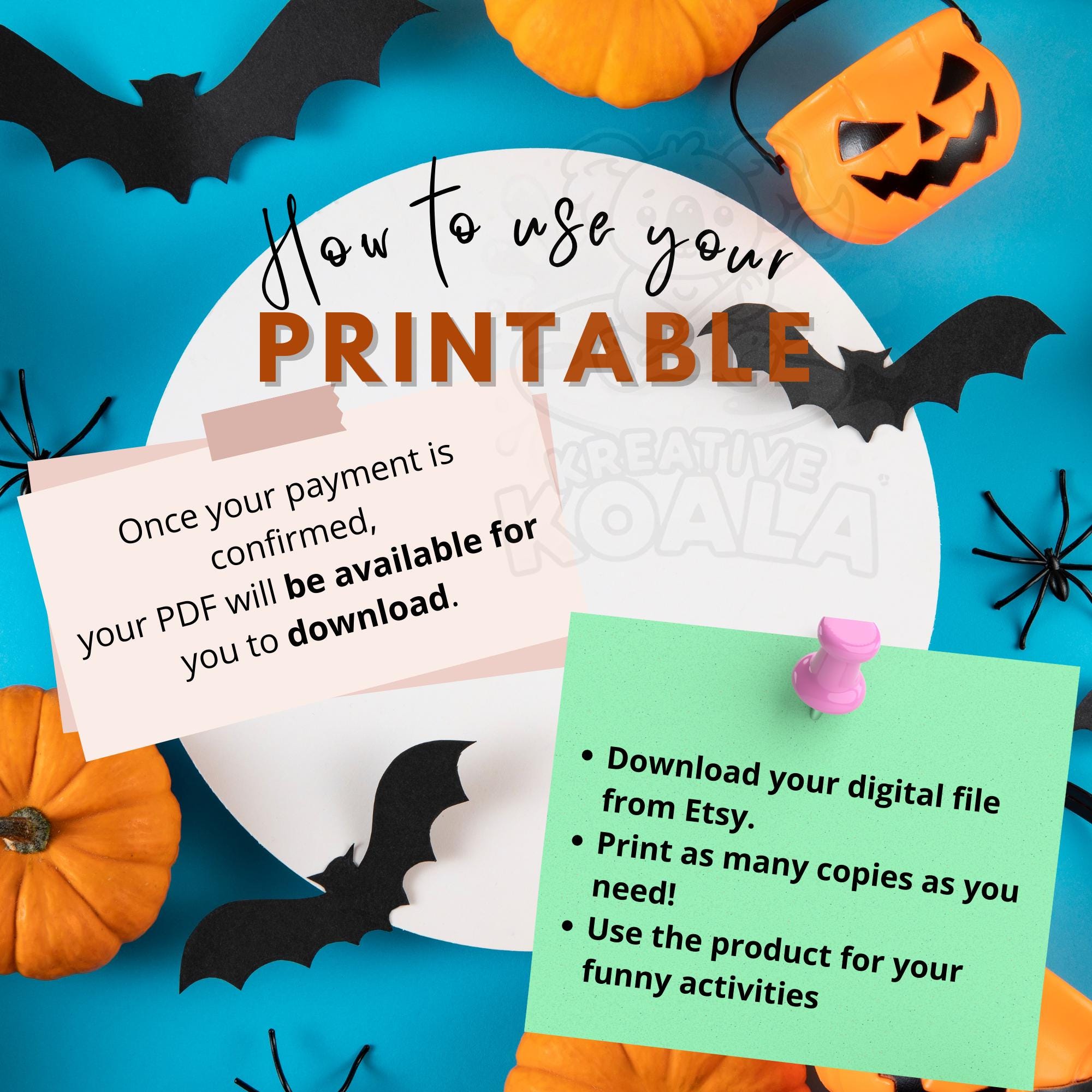 Printable Halloween Masks, Paper Costume, Instant Download, Spooky ...