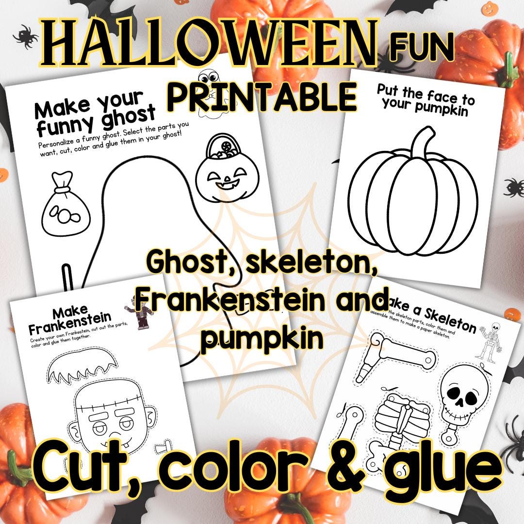 Halloween Fun Printable, Build Your Own Halloween Characters ...