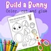 Make Your Own Easter Bunny Printable, Fun Easter Bunny Color, Cut and ...