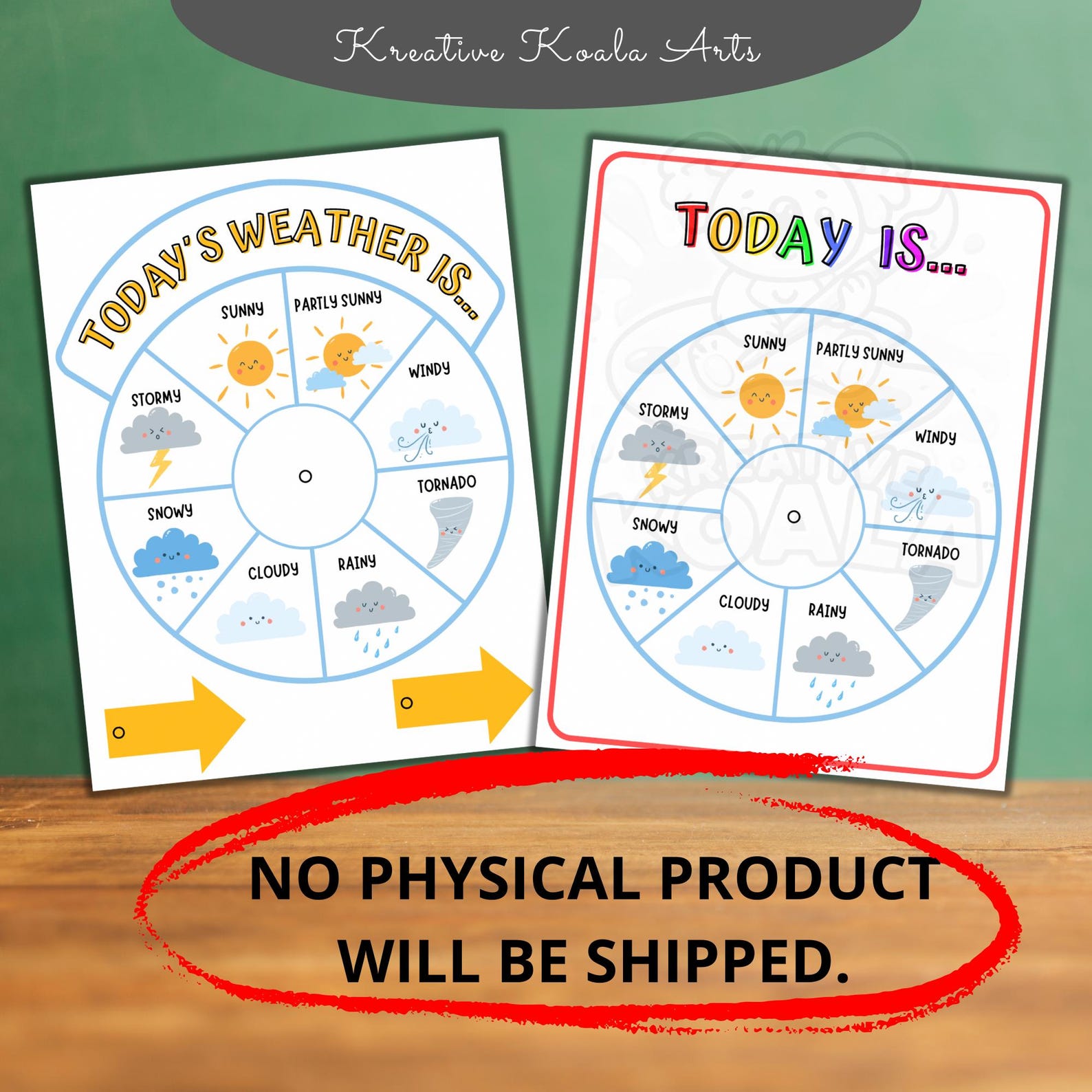 Todays Weather Is... Weather Wheel Printable | Weather Learning Poster ...
